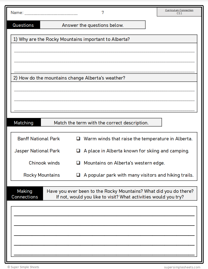 Citizenship Unit - Grade 3 - Alberta Social Studies - Lessons/Workbook ...