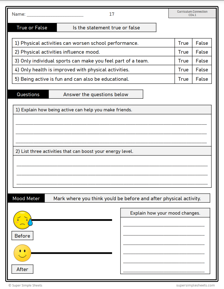 Character Development - Grade 4 - Alberta Health - Lessons/Workbook Bu ...