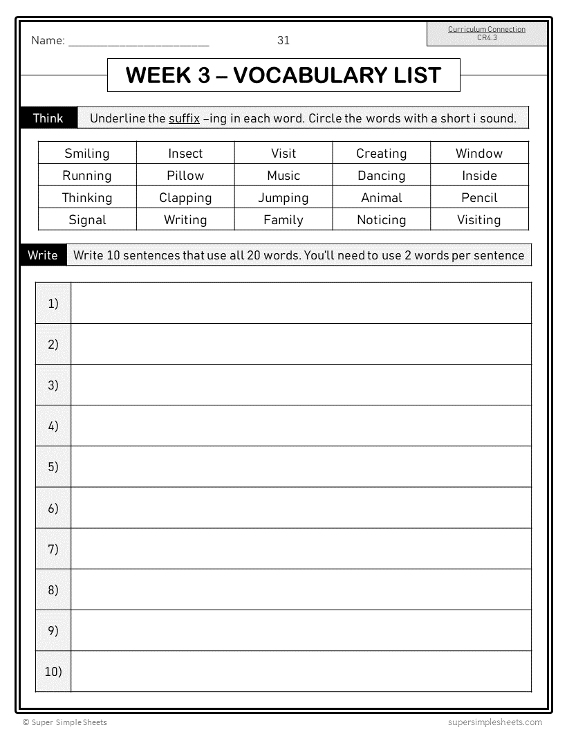 BC Grade 4 Language Arts ELA - FULL YEAR BUNDLE – Super Simple Sheets