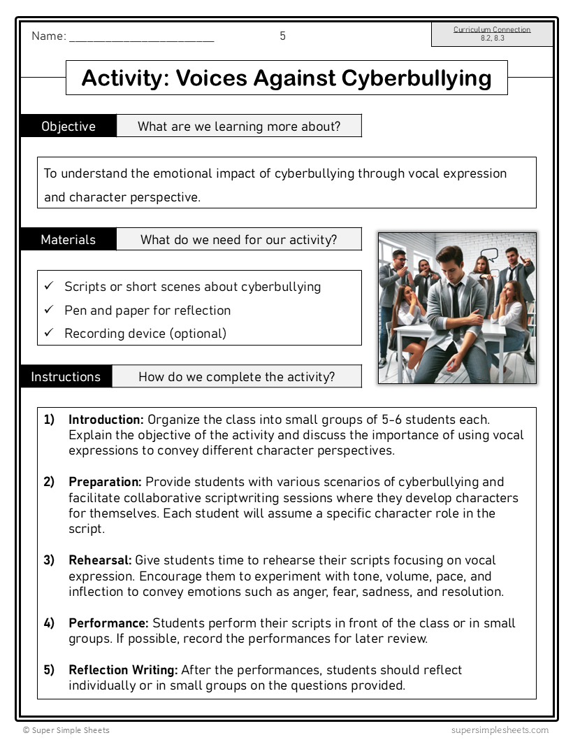 Alberta Fine Arts Curriculum Grade 8 - Drama - Full Year Unit – Super ...