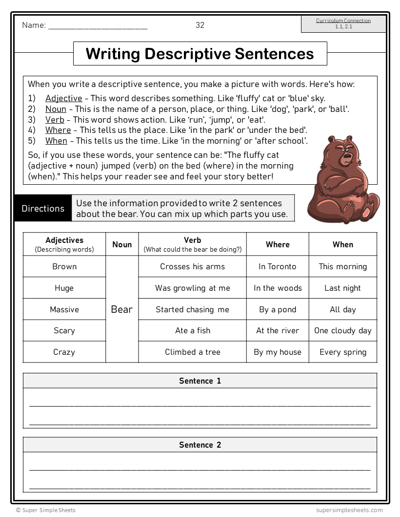 Manitoba Grade 3 Language Arts ELA - FULL YEAR BUNDLE – Super Simple Sheets