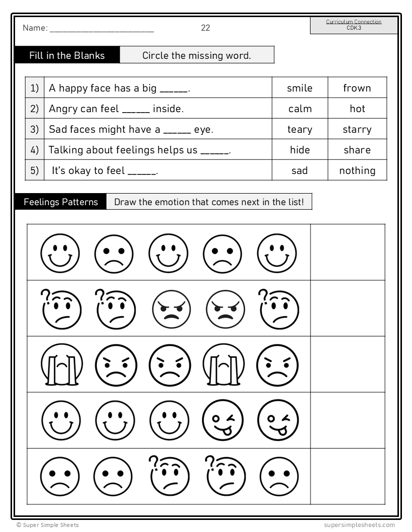 Alberta Kindergarten Health - Full Year Bundle – Super Simple Sheets
