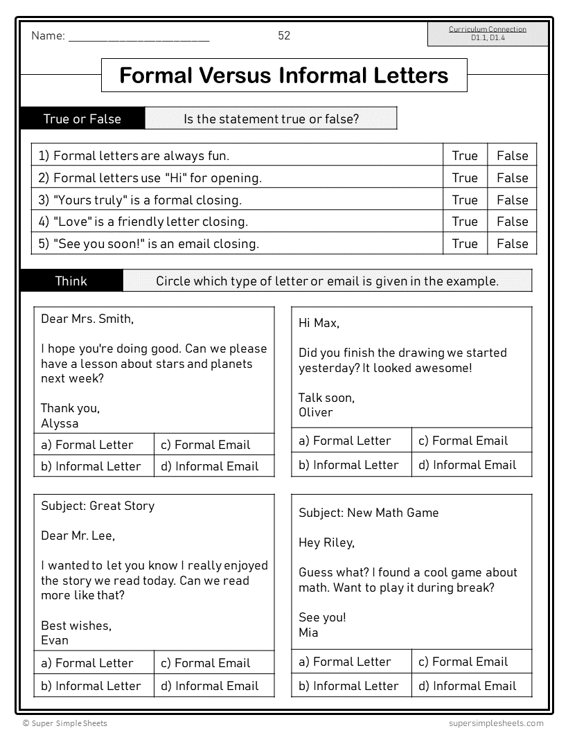NEW 2023 Ontario Language - Grade 3 - Composition – Super Simple Sheets