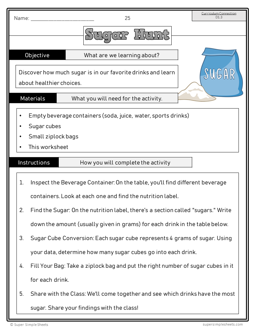 Ontario - Grade 3 Health - Full Year Bundle – Super Simple Sheets