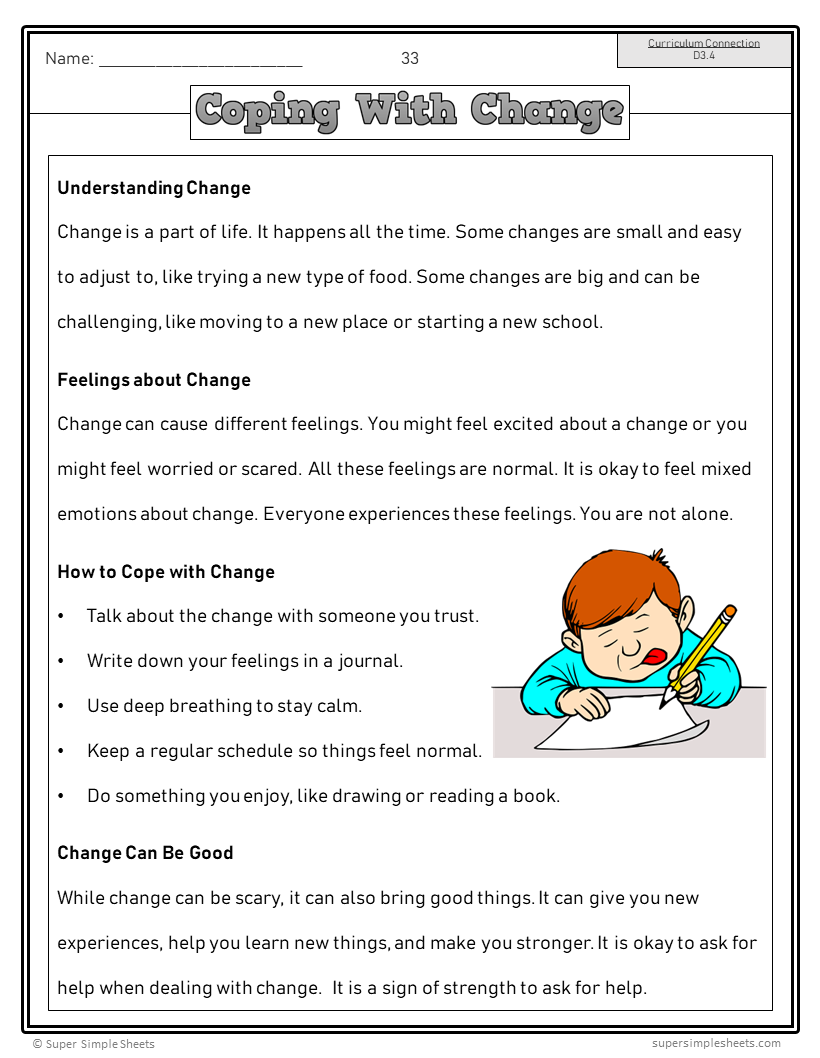 Ontario Grade 3 Health - Full Year Bundle – Super Simple Sheets