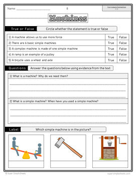BC Grade 5 Science Full Year Bundle – Super Simple Sheets