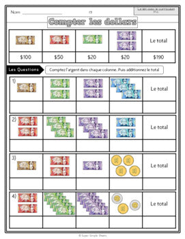 Grade 4 - Full Year Math Bundle - Ontario 2020 Curriculum - FRENCH VER ...
