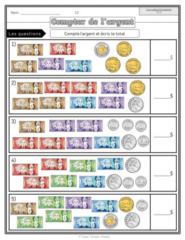 Grade 5 - Full Year Math Bundle - Ontario 2020 Curriculum - FRENCH VER ...