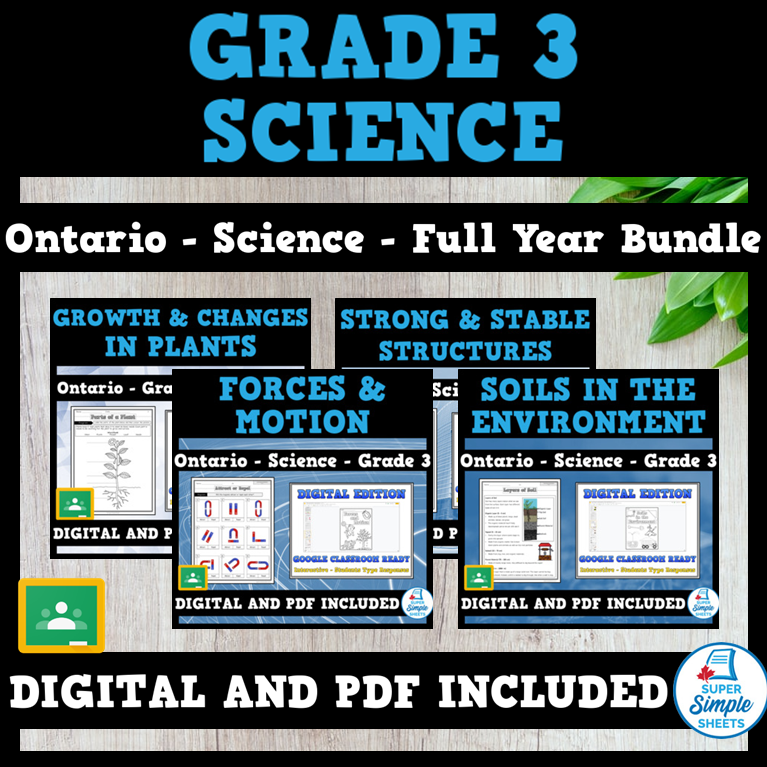 NEW UPDATED 2022! - Ontario Grade 3 Science - Full Year Bundle - GOOGL ...