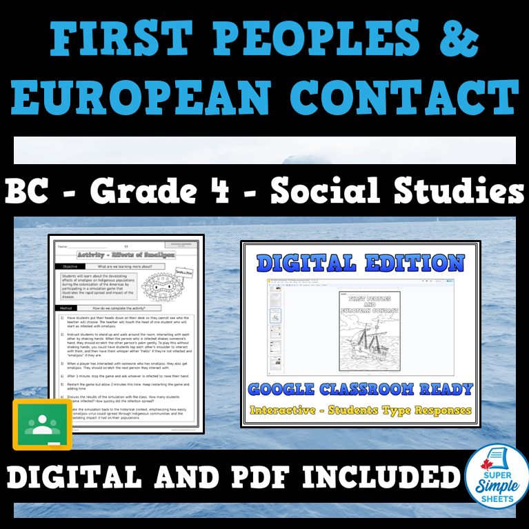 BC Social Studies Grade 4 Full Year Bundle – Super Simple Sheets