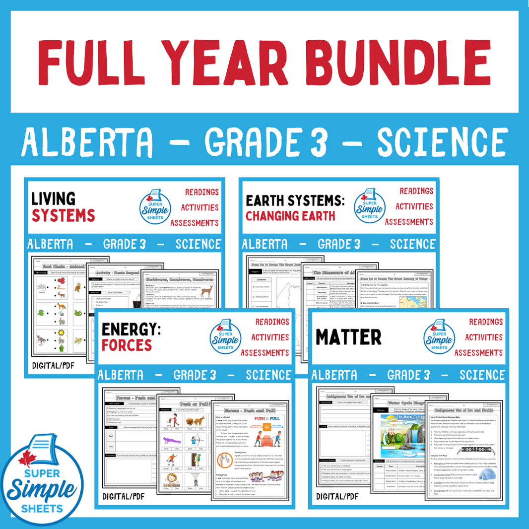 Alberta – Super Simple Sheets