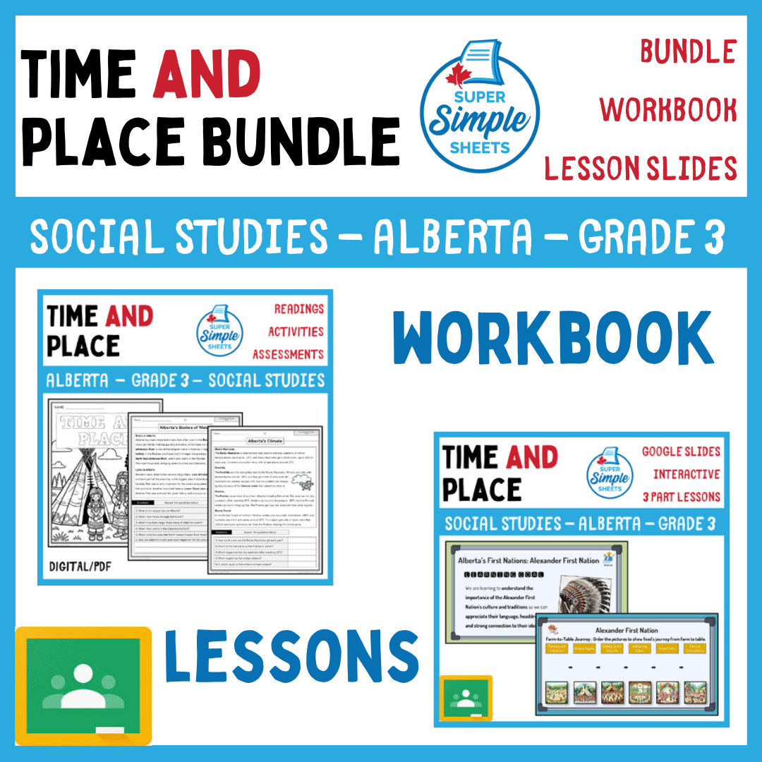 Time and Place Unit - Grade 3 - Alberta Social Studies - Lesson/Workbo ...
