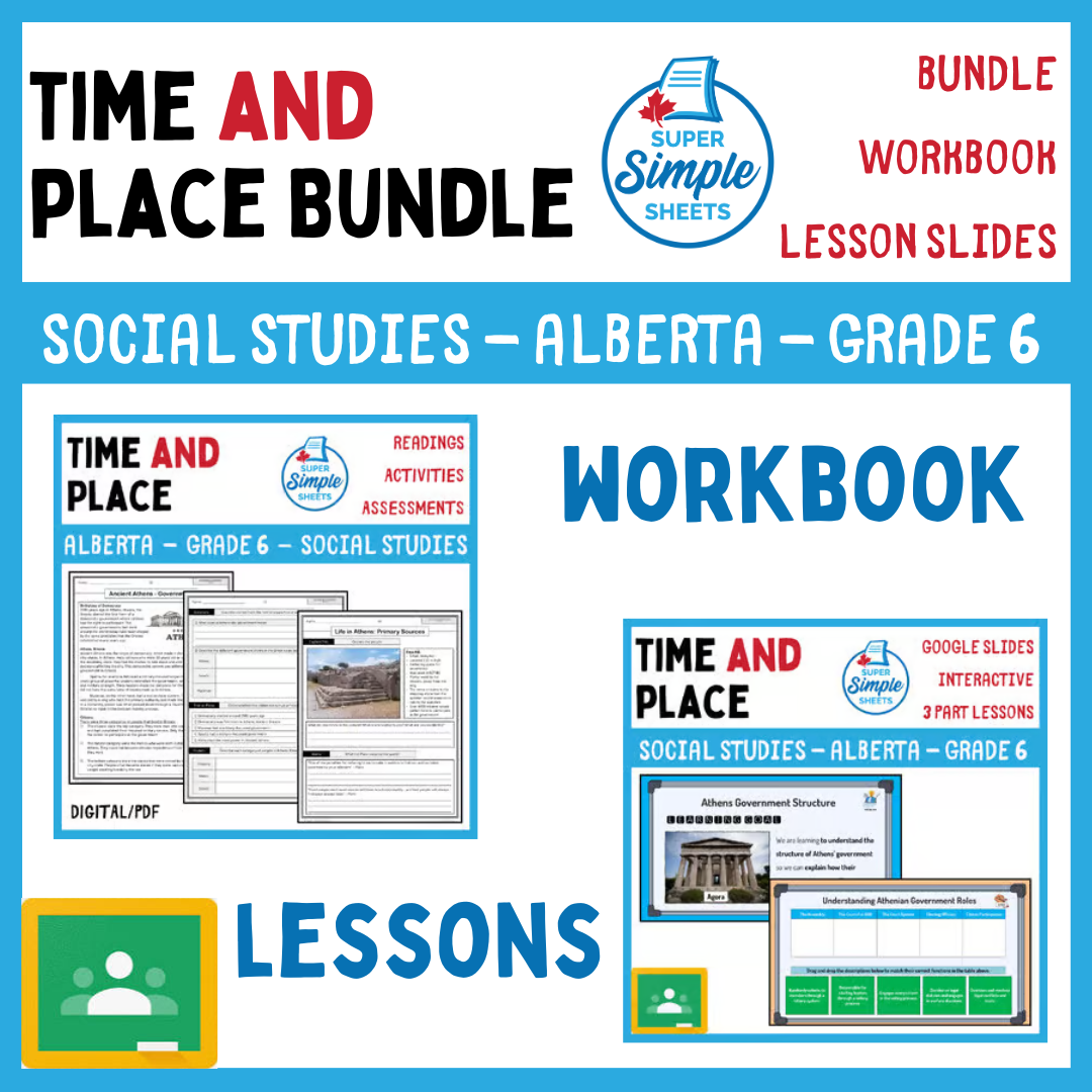 Time and Place Unit - Grade 6 - Alberta Social Studies - Lesson/Workbo ...