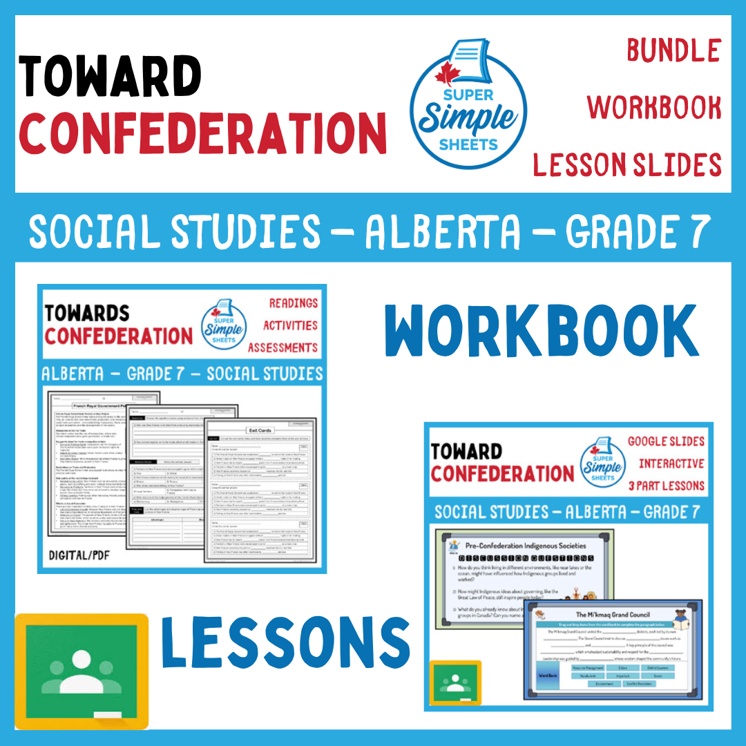 Toward Confederation - Grade 7 - Alberta Social Studies - Lesson/Workb ...