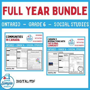 Ontario – Super Simple Sheets