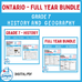 Ontario - Grade 7 - History & Geography - FULL YEAR BUNDLE – Super ...