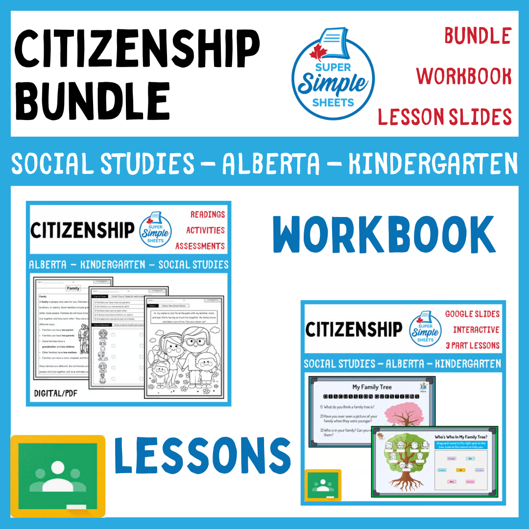 Citizenship Unit - Alberta Kindergarten Social Studies - Lesson/Workbo ...
