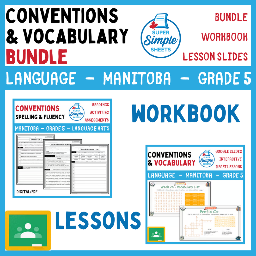 Manitoba – tagged "Grade 5" – Super Simple Sheets