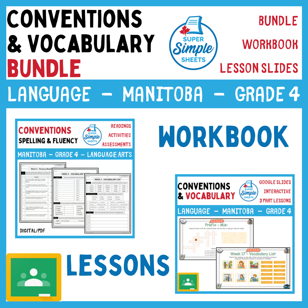 Manitoba – tagged "Grade 4" – Super Simple Sheets