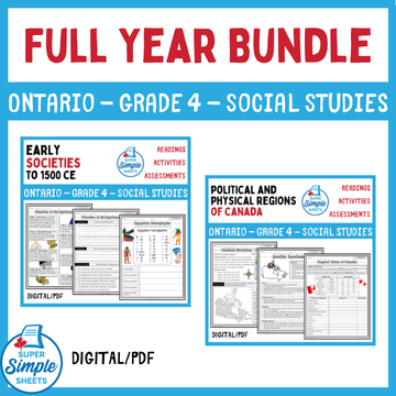 Ontario – Super Simple Sheets