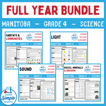 Manitoba – tagged "Grade 4" – Super Simple Sheets
