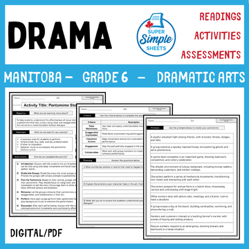 Manitoba – tagged "Grade 6" – Super Simple Sheets