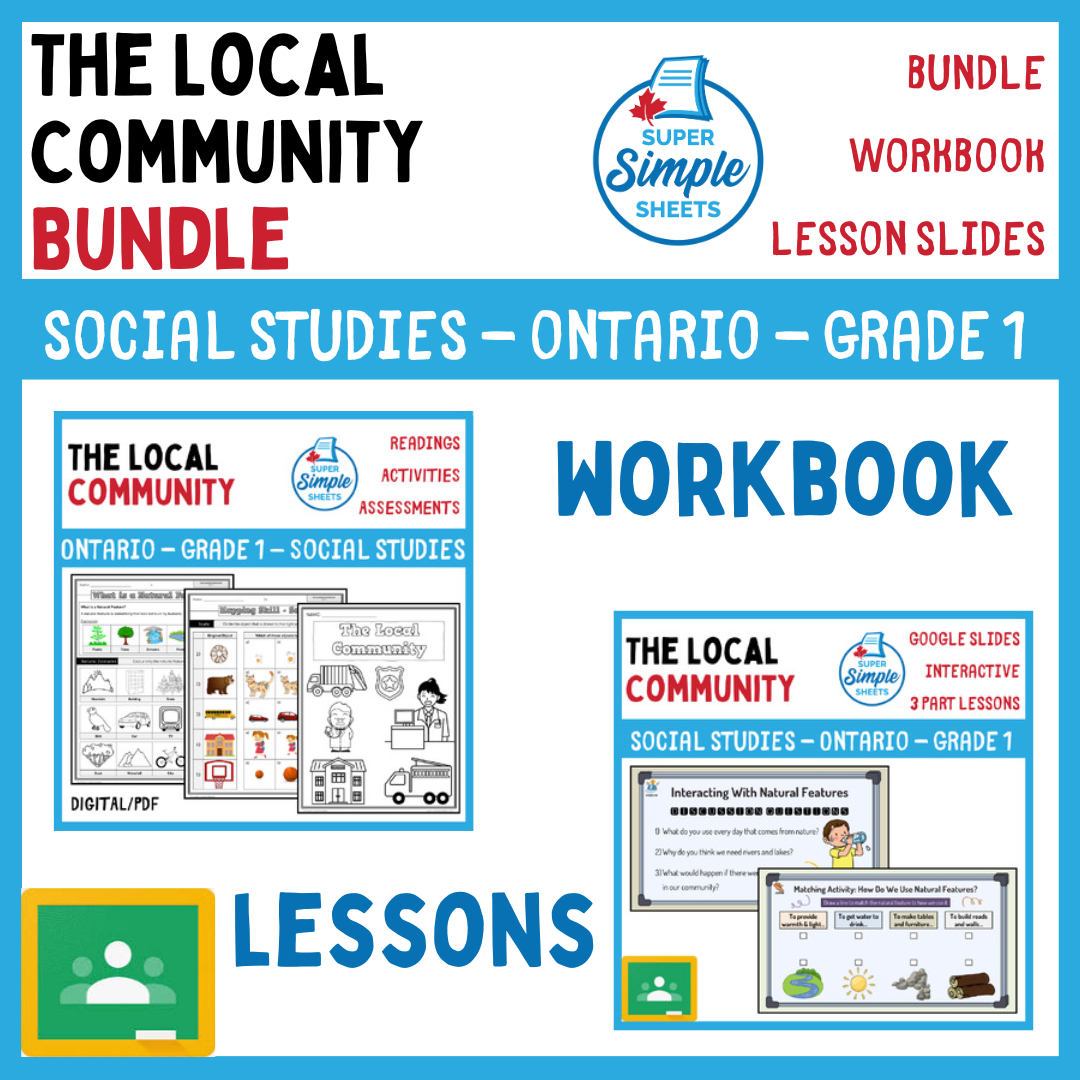 The Local Community - Ontario Social Studies - Grade 1 - Lesson/Workbo ...