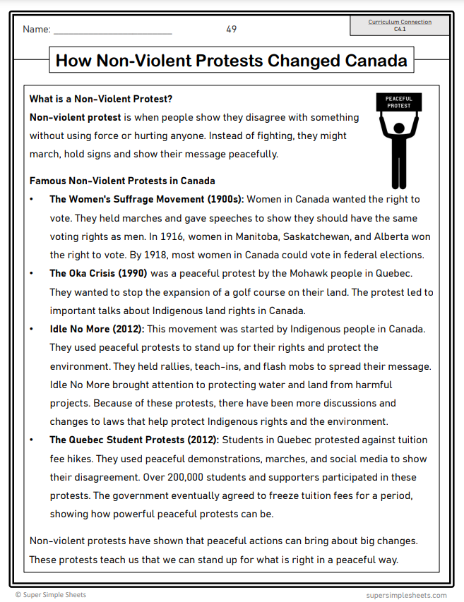 Citizenship Unit - Grade 4 - Alberta Social Studies - Lesson/Workbook ...