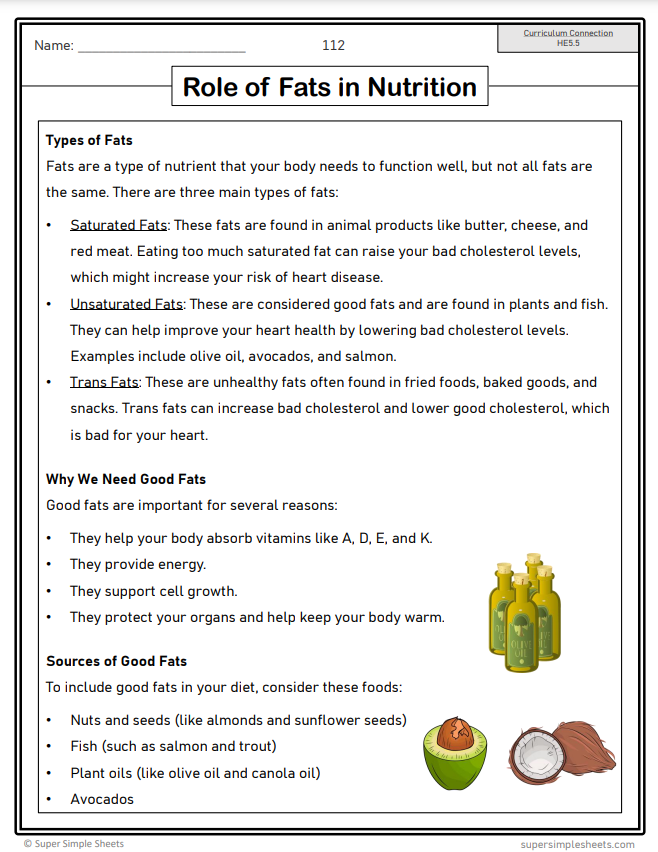 Healthy Eating - Grade 5 - Alberta Health and Wellness - Lessons/Workb ...