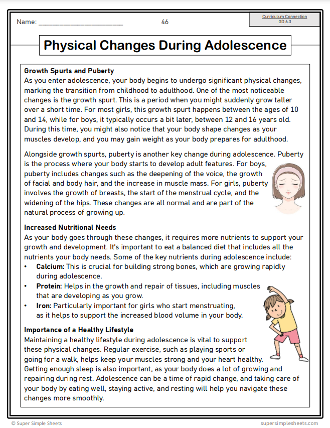 Growth and Development - Grade 6 - Alberta Health - Lessons/Workbook B ...