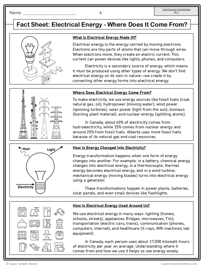Grade 9 - Alberta Science - FULL YEAR BUNDLE – Super Simple Sheets