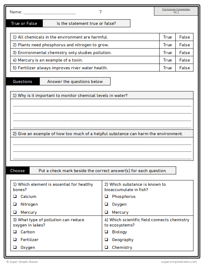 Grade 9 - Alberta Science - FULL YEAR BUNDLE – Super Simple Sheets