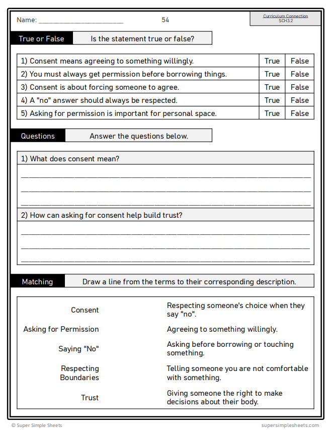 BC Health Curriculum - Grade 6 - FULL YEAR BUNDLE – Super Simple Sheets