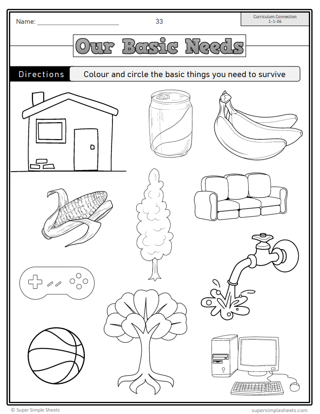 Science - Manitoba Grade 1 - FULL YEAR BUNDLE – Super Simple Sheets