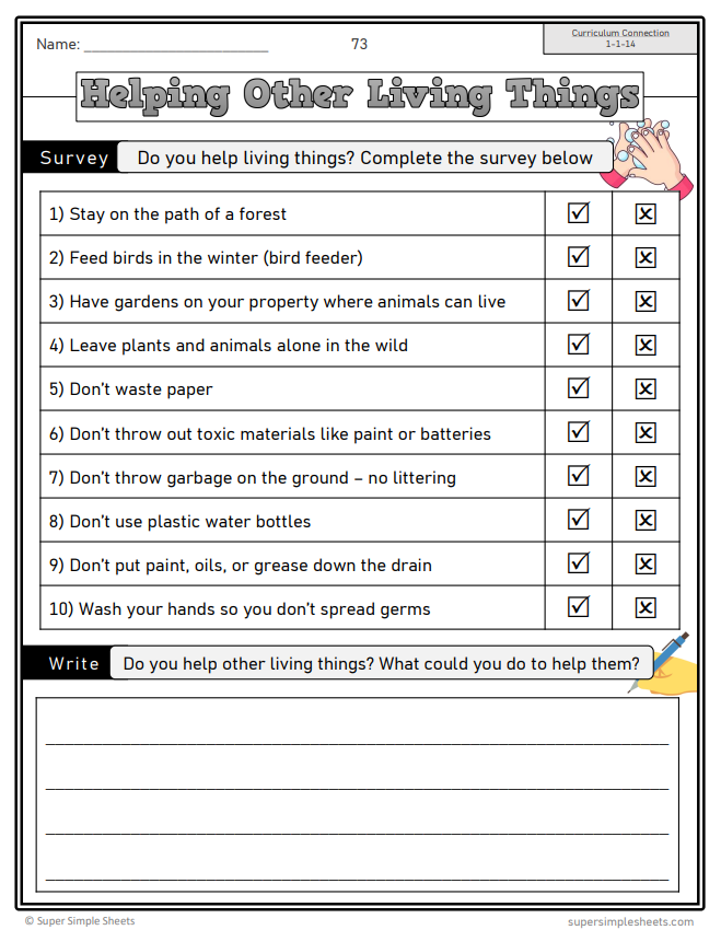 Science - Manitoba Grade 1 - FULL YEAR BUNDLE – Super Simple Sheets