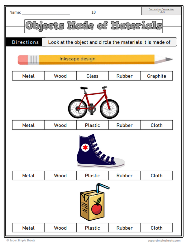 Science - Manitoba Grade 1 - FULL YEAR BUNDLE – Super Simple Sheets