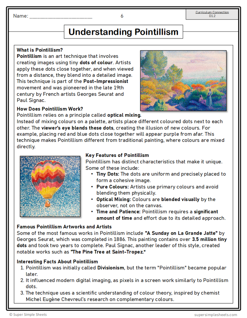Visual Arts - Ontario The Arts Curriculum - Grade 8 - Lesson/Workbook ...