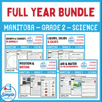Science - Manitoba Grade 2 - FULL YEAR BUNDLE – Super Simple Sheets
