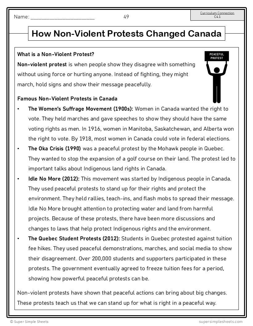 Citizenship Unit - Grade 4 - Alberta Social Studies - Lesson/Workbook ...