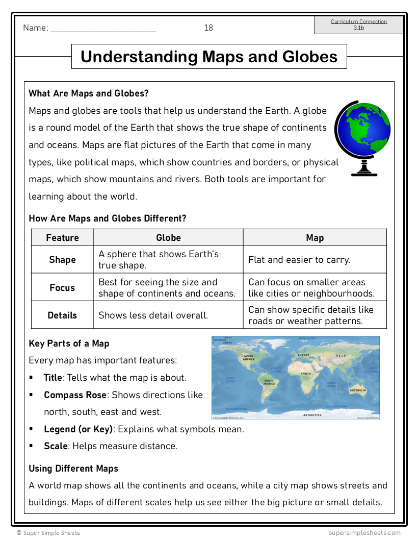 New York - Grade 3 Social Studies - FULL YEAR BUNDLE – Super Simple Sheets