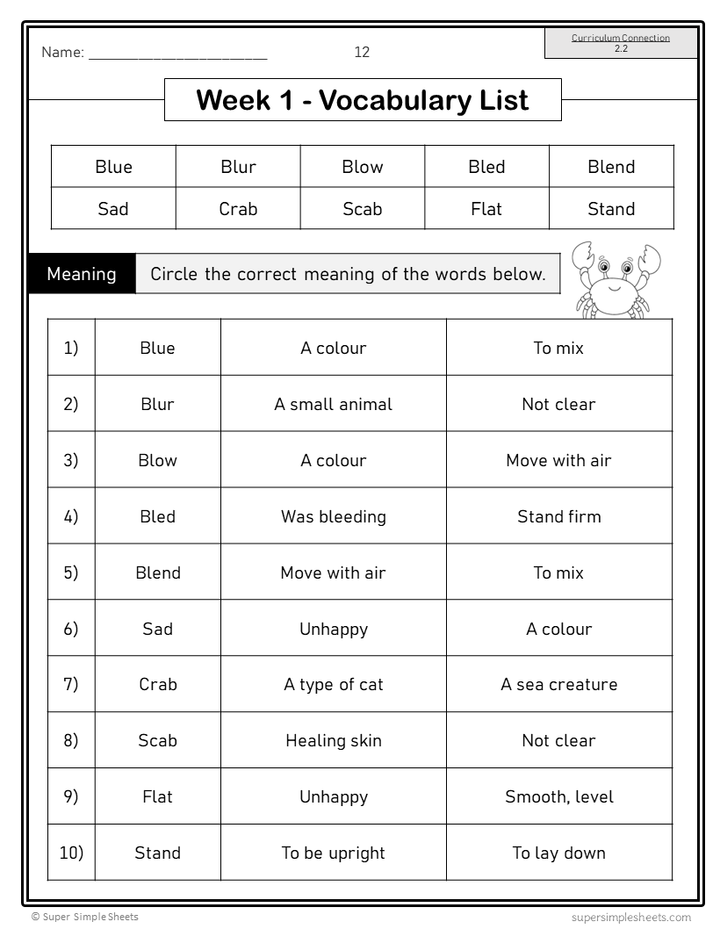 Manitoba – tagged "Grade 2" – Super Simple Sheets