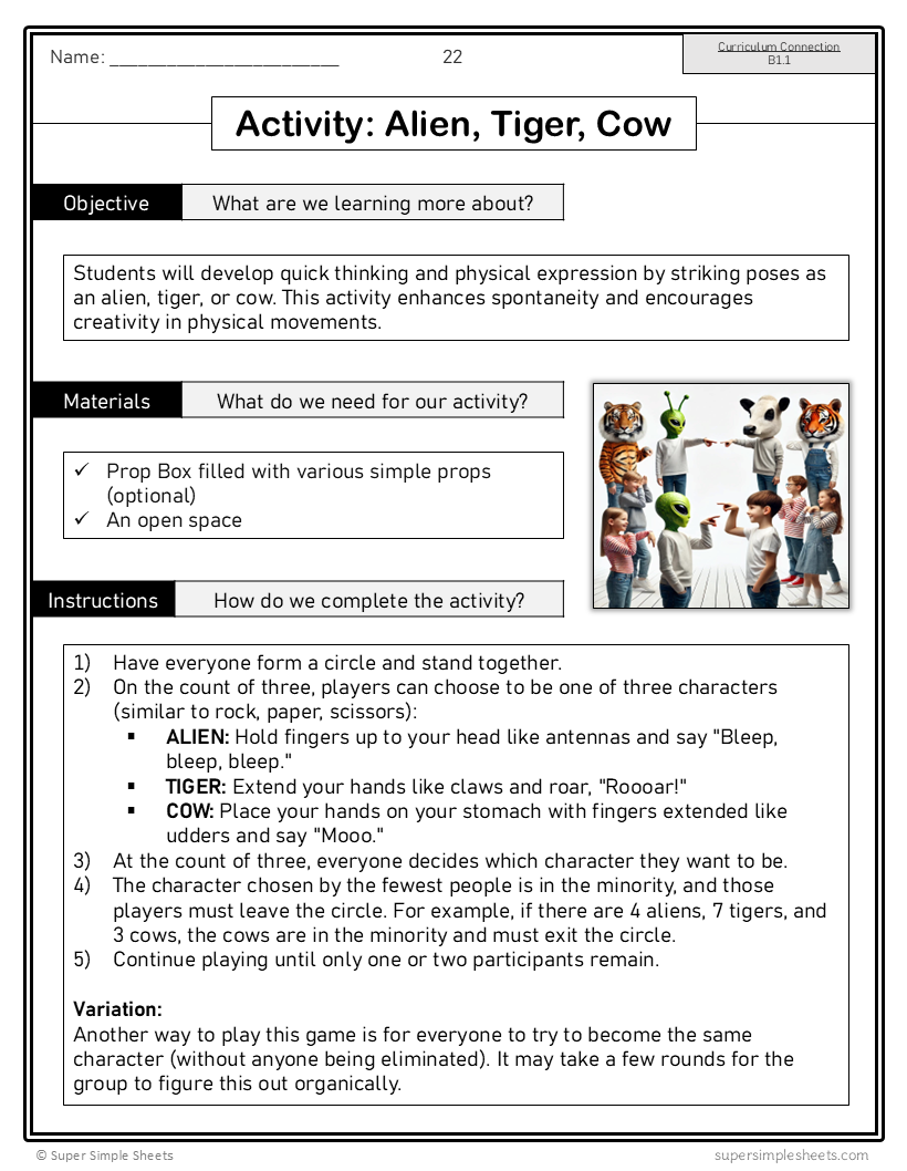 Ontario Arts Curriculum Grade 2 - Drama - Full Year Unit – Super Simple ...