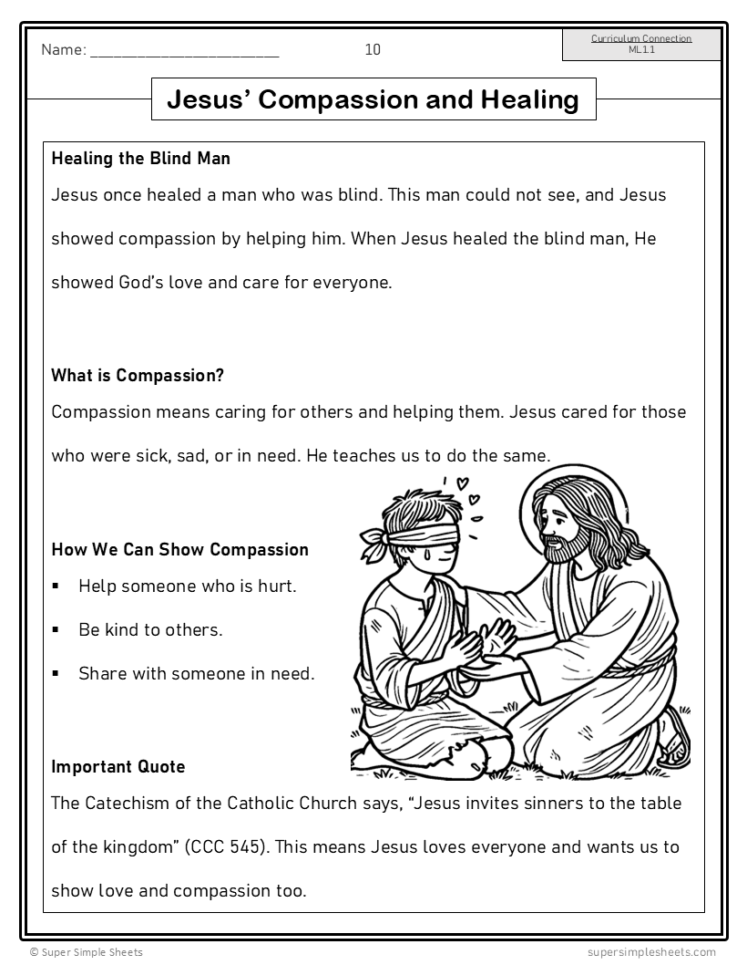Ontario Catholic Religion - Grade 1 Full Year Bundle – Super Simple Sheets