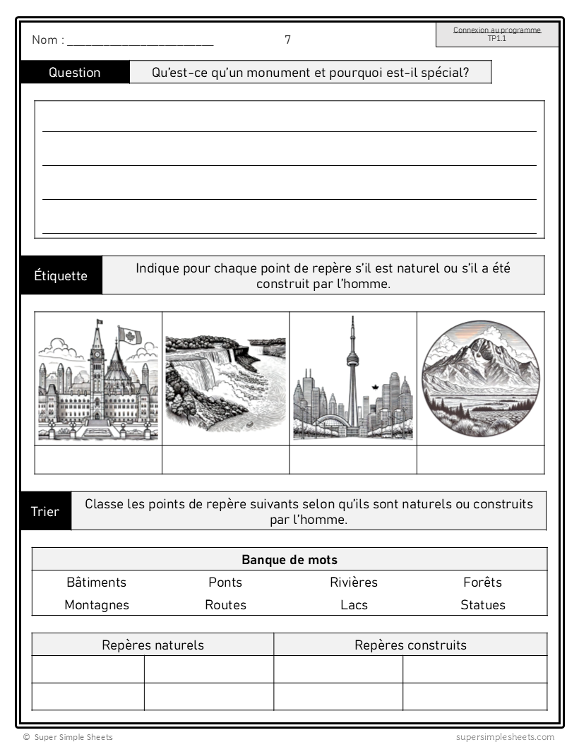 Alberta - Grade 1 Social Studies - French Immersion - FULL YEAR BUNDLE ...