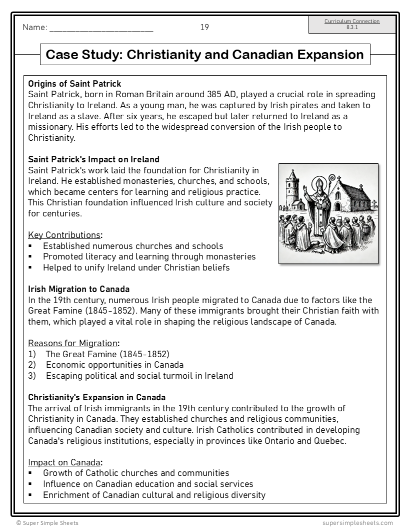Manitoba - Grade 8 Social Studies - FULL YEAR BUNDLE – Super Simple Sheets
