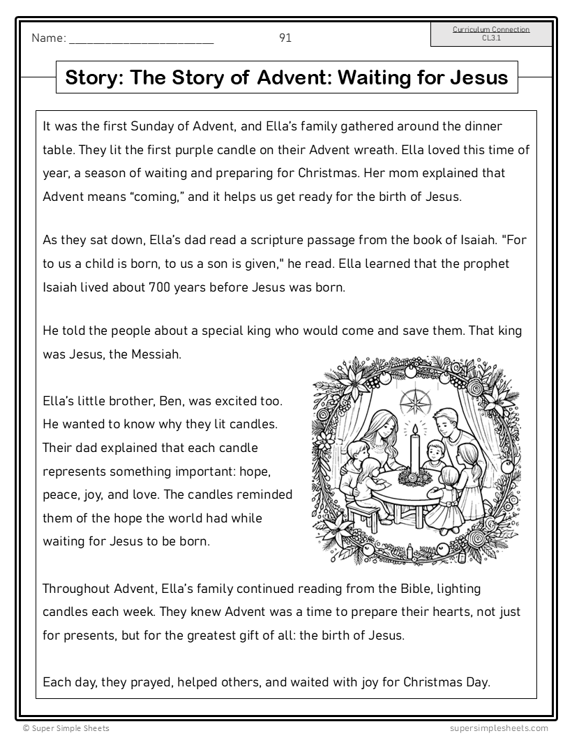 Ontario Catholic Religion - Grade 4 Full Year Bundle – Super Simple Sheets
