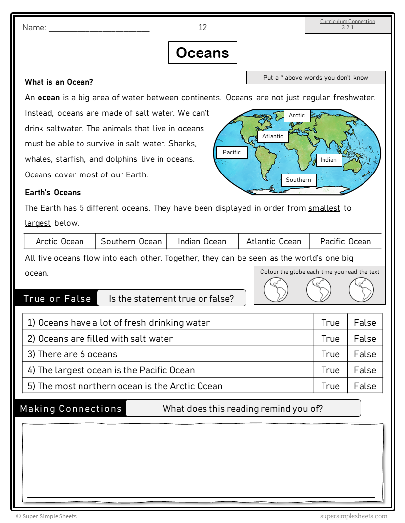 Manitoba - Grade 3 Social Studies - FULL YEAR BUNDLE – Super Simple Sheets