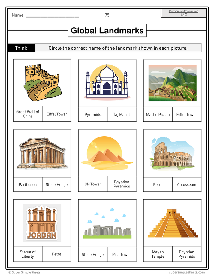 Manitoba - Grade 3 Social Studies - FULL YEAR BUNDLE – Super Simple Sheets
