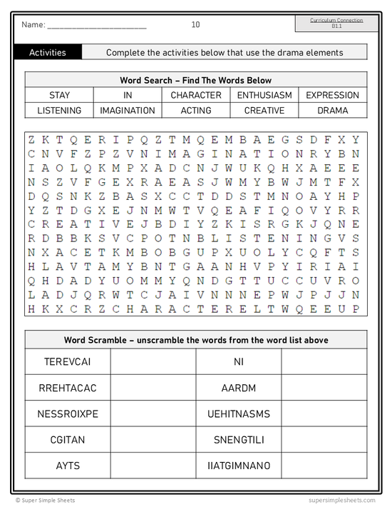 Ontario Arts Curriculum Grade 2 - Drama - Full Year Unit – Super Simple ...