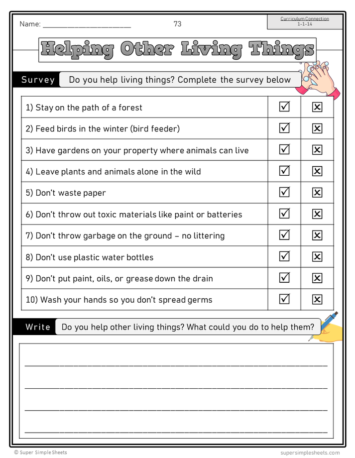 Science - Manitoba Grade 2 - FULL YEAR BUNDLE – Super Simple Sheets